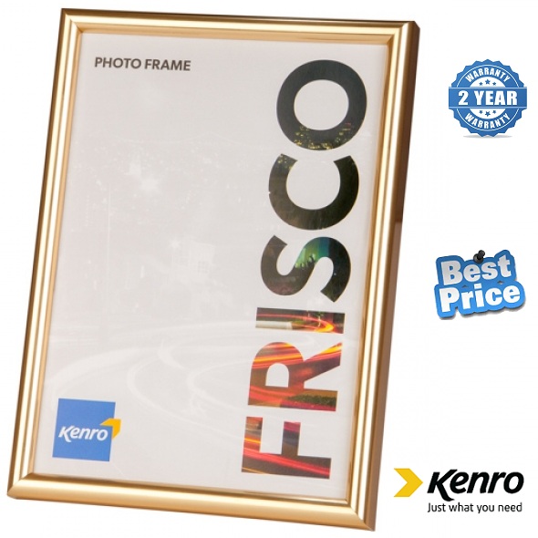 Kenro Frisco 8x8-Inch Square Photo Frame - Gold