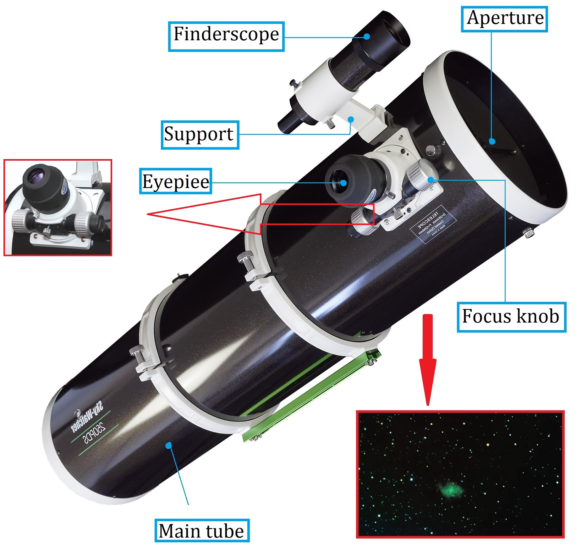 Skywatcher Explorer-250PDS (OTA) Newtonian Reflector Telescope